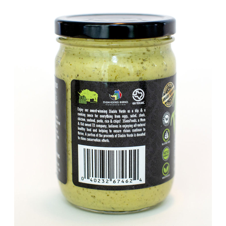 Diablo Verde- HOT – 3sonsfoods LLC